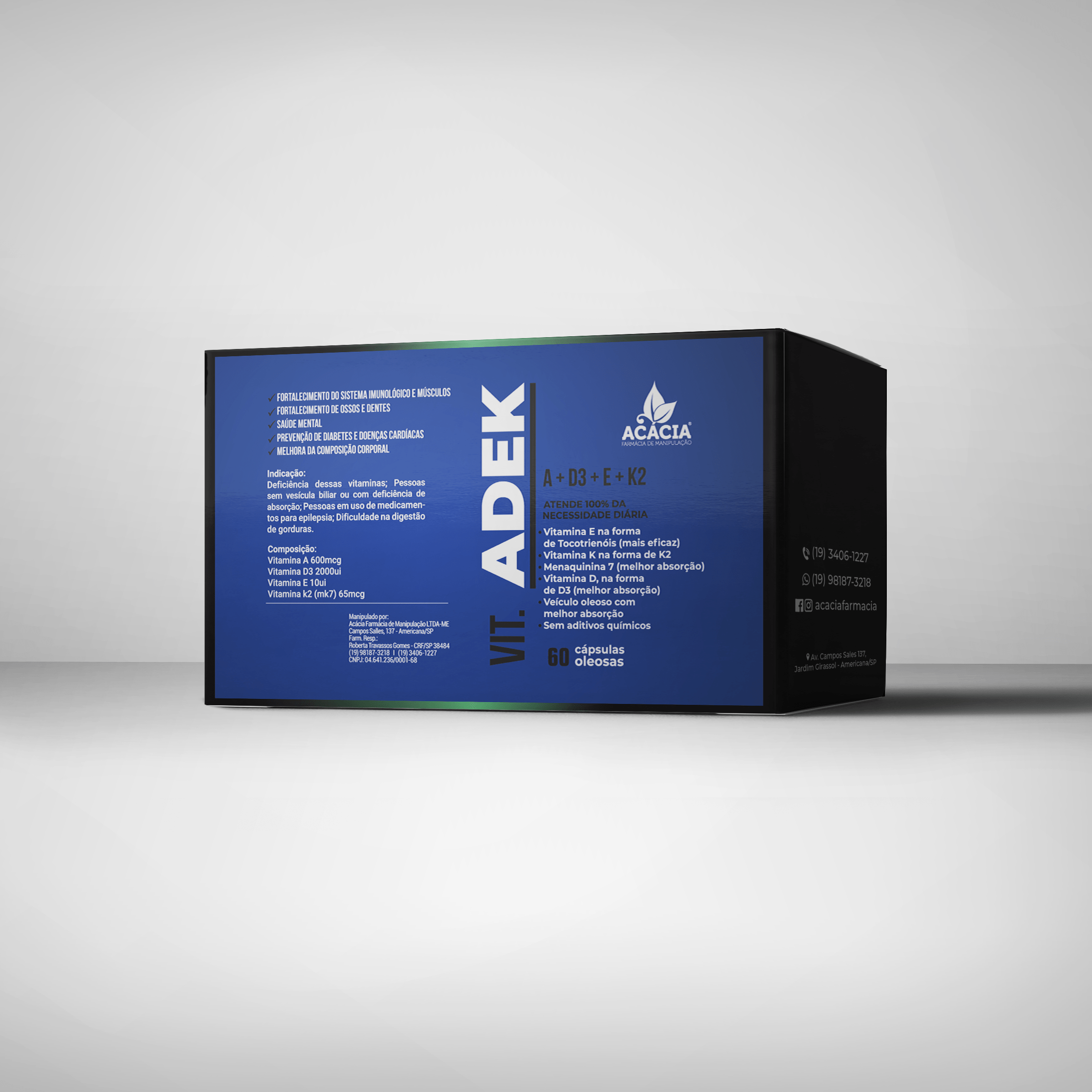 VITAMINAS ADEK - 60 cápsulas oleosas